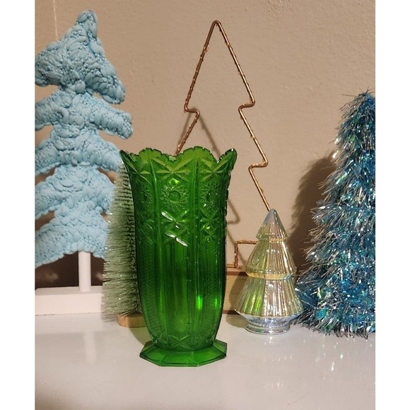Regaline | Accents | Cut Vintage Plastic Regaline Bright Green Glass ...